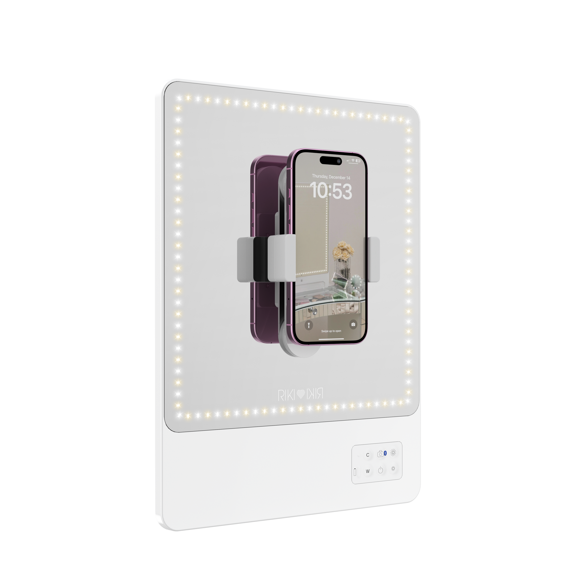 RIKI SKINNY DUO The Ultimate Warm & Cool Lighting LED Makeup Mirror ...