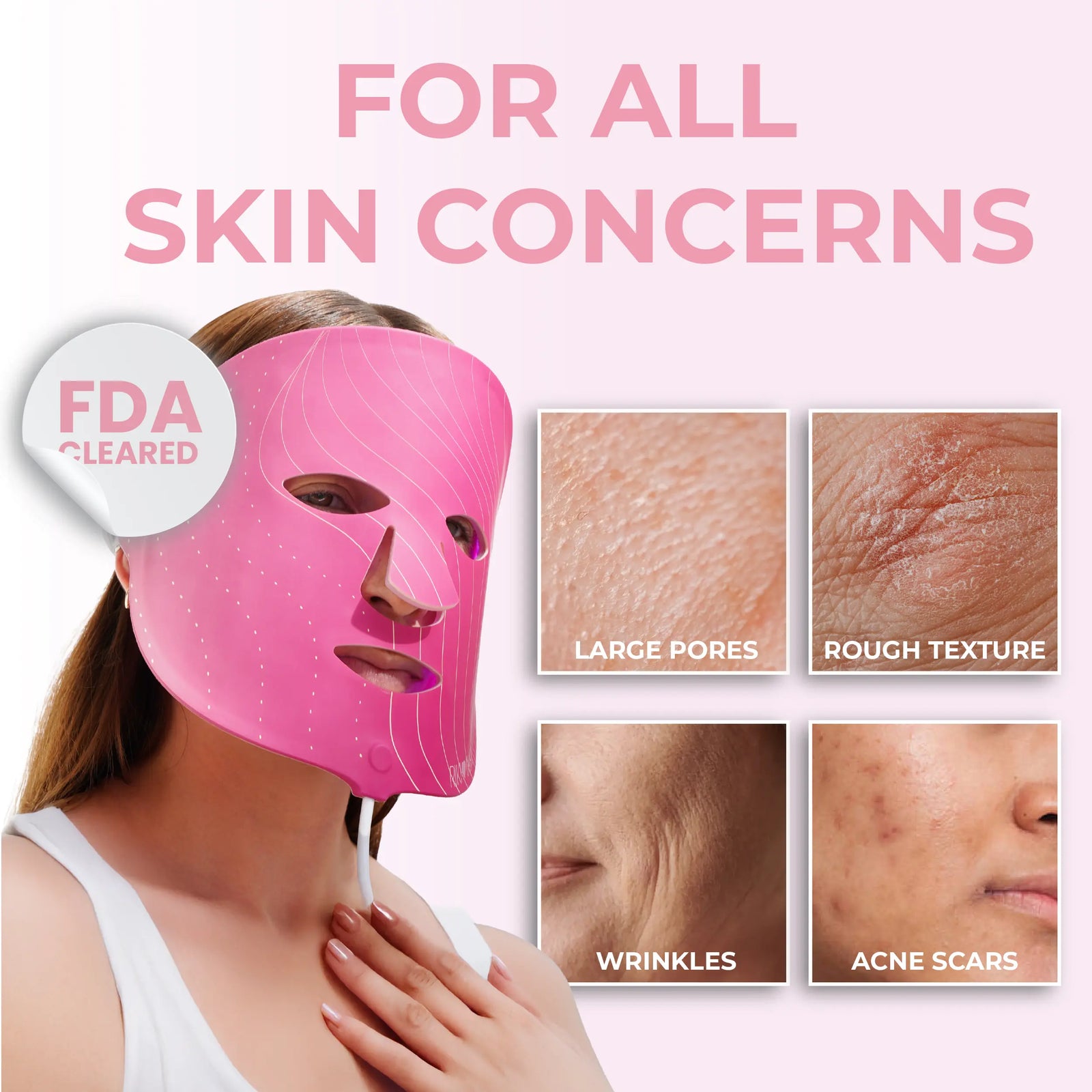 RIKI BABY FACE | Best LED skincare therapy mask for wrinkles & acne
