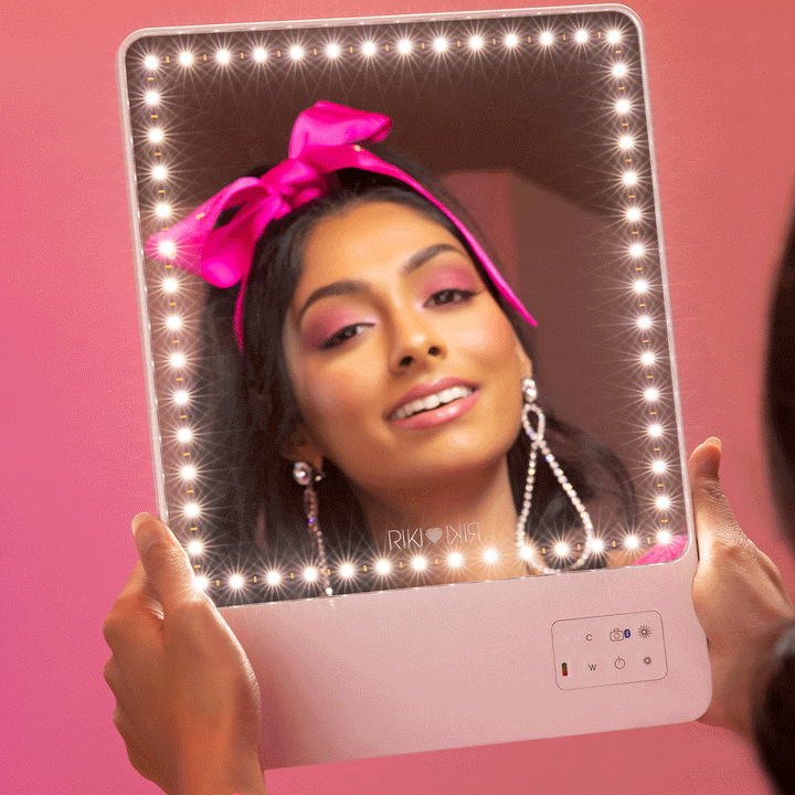 RIKI SKINNY DUO The Ultimate Warm & Cool Lighting LED Makeup Mirror ...