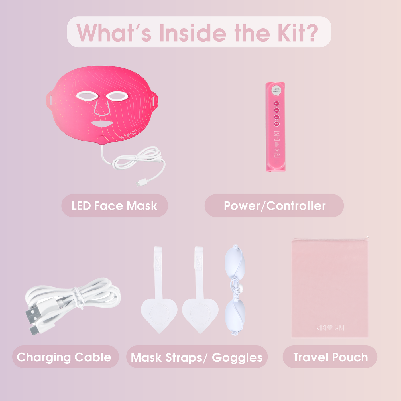 RIKI BABY FACE | Best LED skincare therapy mask for wrinkles & acne