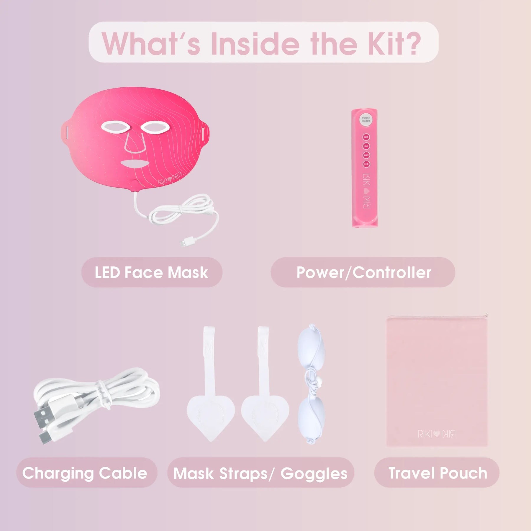 RIKI BABY FACE | Best LED skincare therapy mask for wrinkles & acne