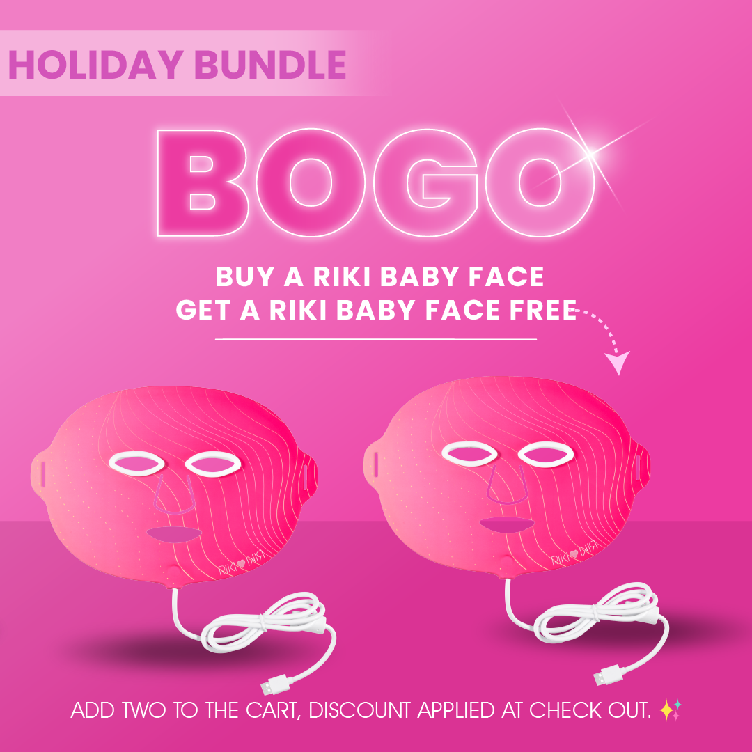 RIKI Baby Face | LED Therapy Skincare Wearable Facial Mask