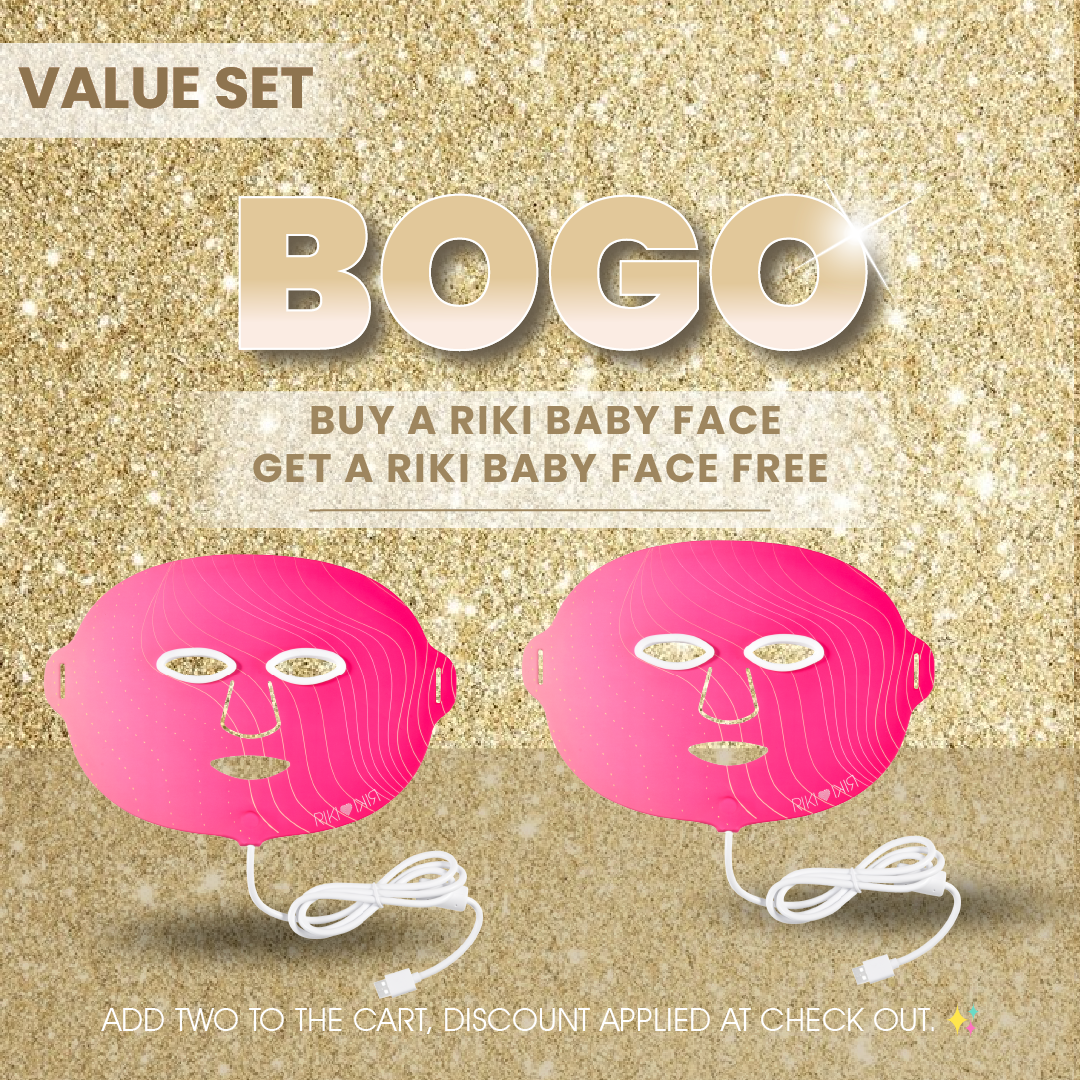 RIKI Baby Face | LED Therapy Skincare Wearable Facial Mask