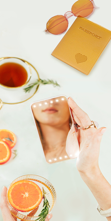 Portable Touch-up Travel Mirror with Pro-Grade LED | RIKI LOVES RIKI