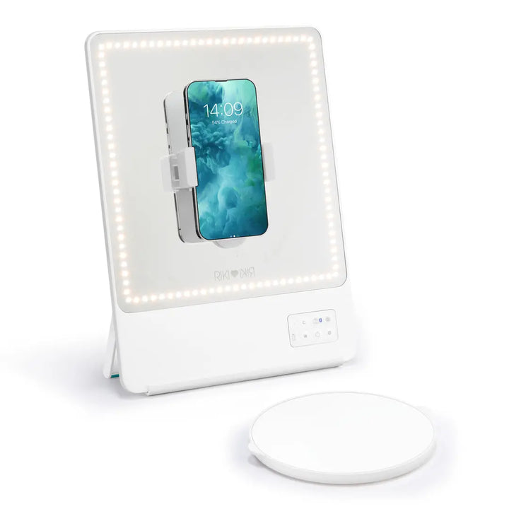 RIKI SKINNY | Lighted Makeup Mirror & Live Stream Device | RIKI LOVES RIKI